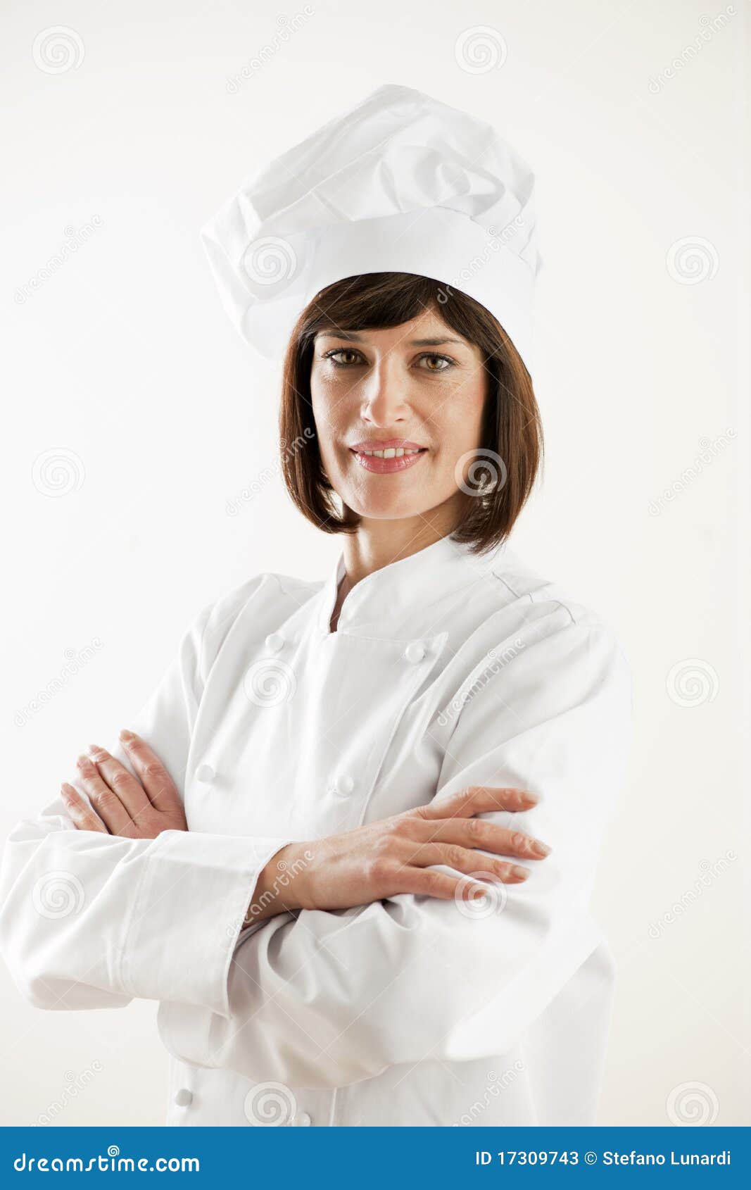 Confident Female Chef stock image. Image of cooking, female - 17309743
