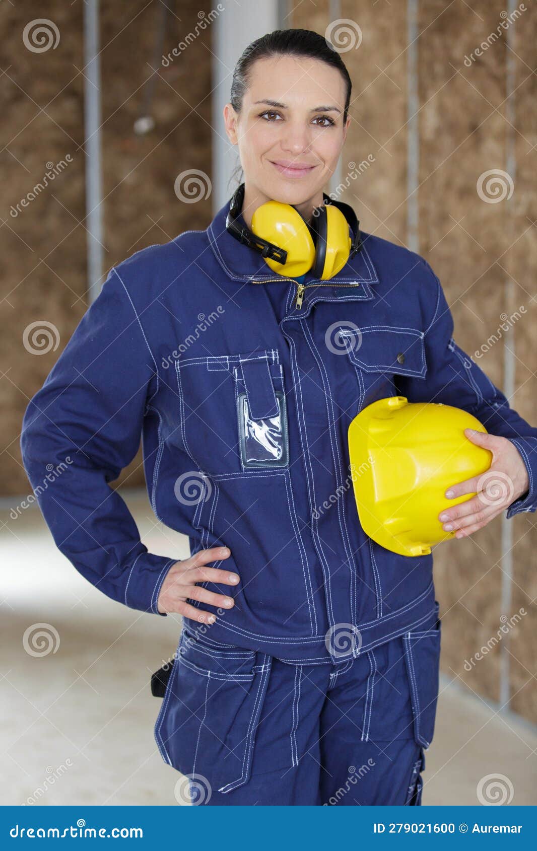 Confident Female Engineer with Can-do Attitude Smiling at Camera Stock ...