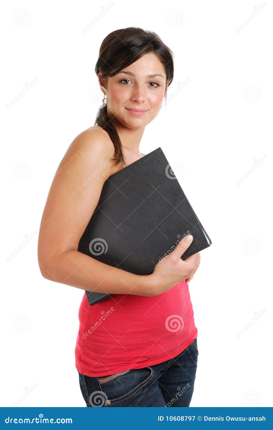 Confident female student stock image. Image of education - 10608797