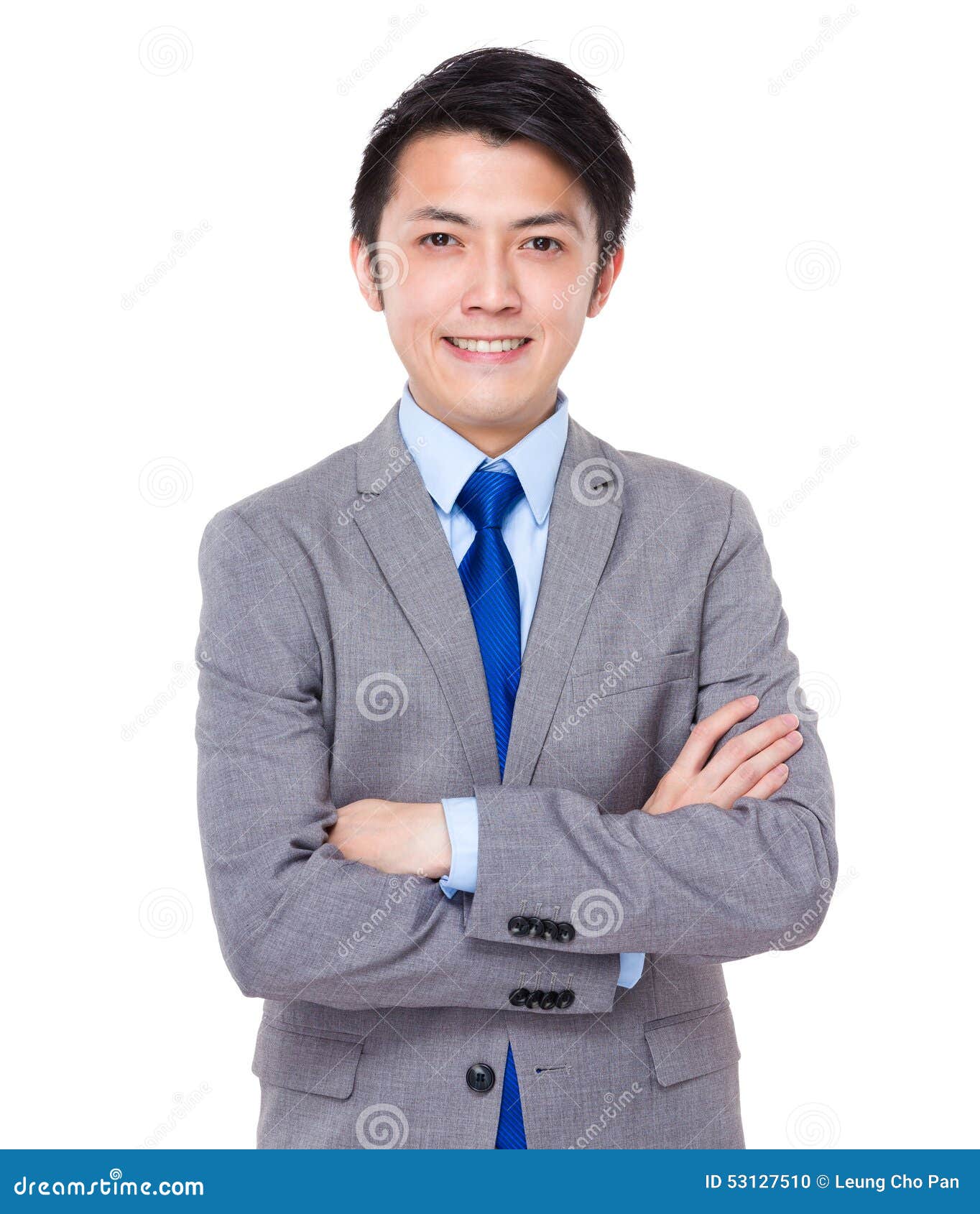 Confident and Friendly Business Man Portrait Stock Photo - Image of ...