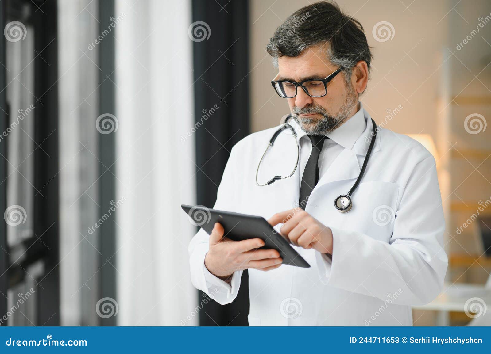 Confident General Practitioner is Ready To Work. Stock Image - Image of ...