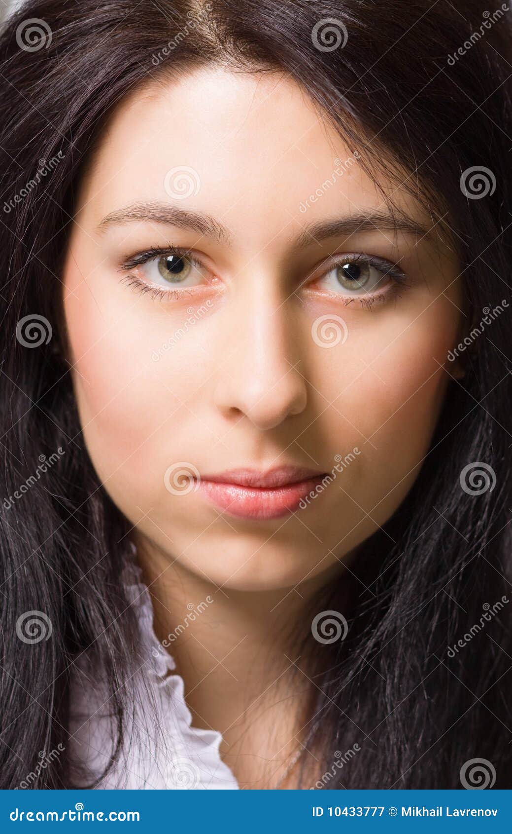 Confident girl stock image. Image of eyes, calm, long - 10433777