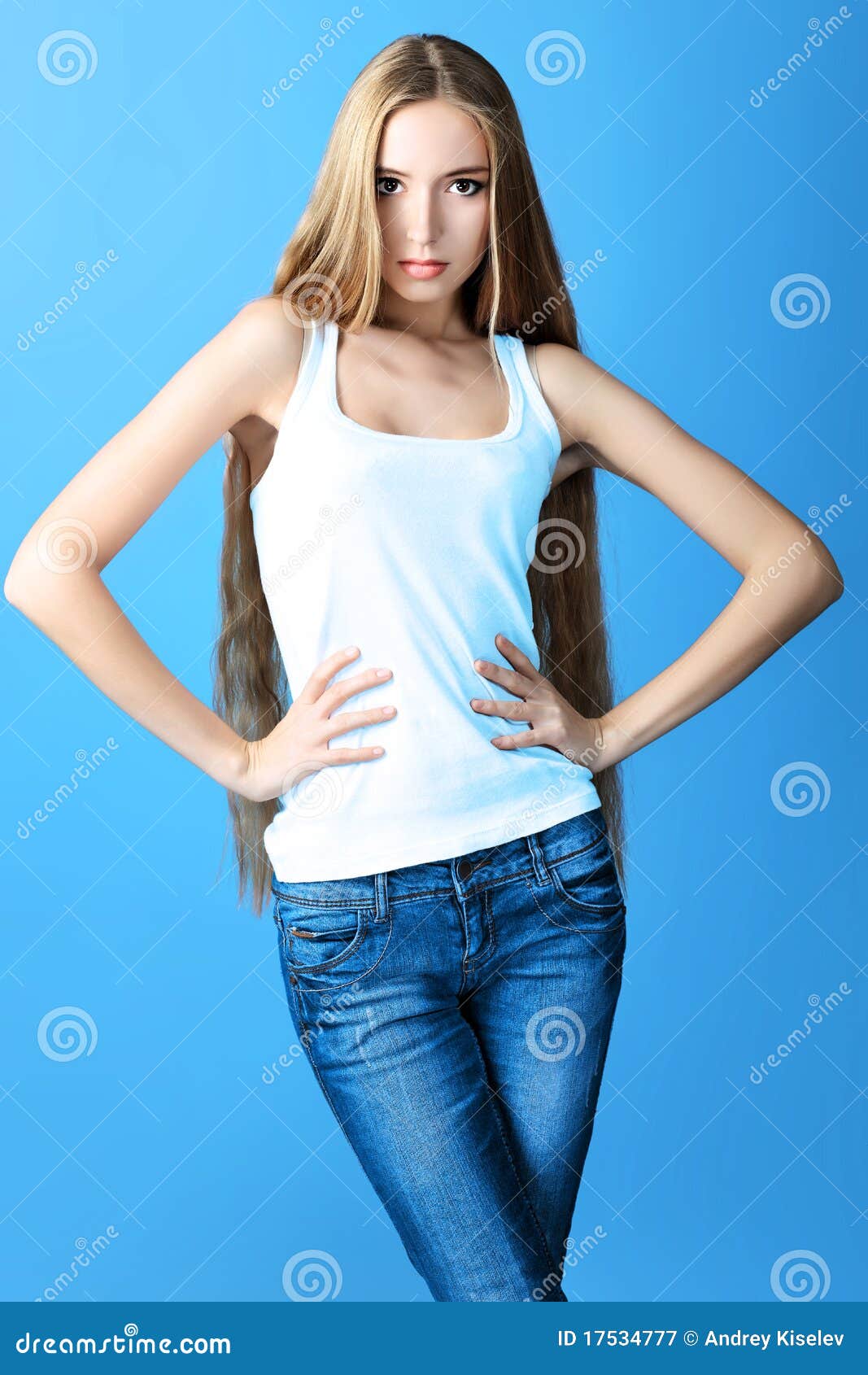 Confident girl stock image. Image of natural, healthy - 17534777