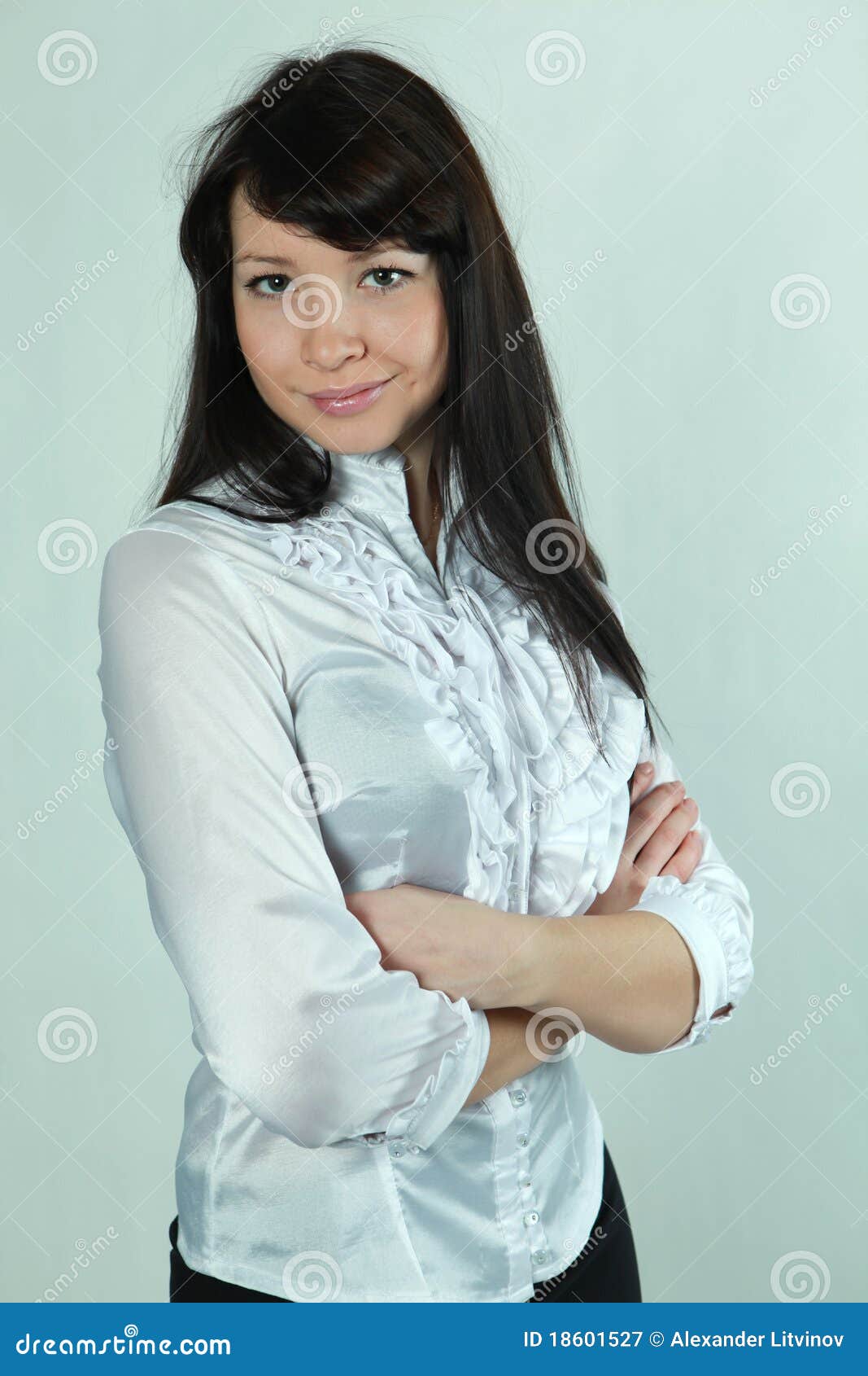 The confident girl stock image. Image of slackness, clearness - 18601527