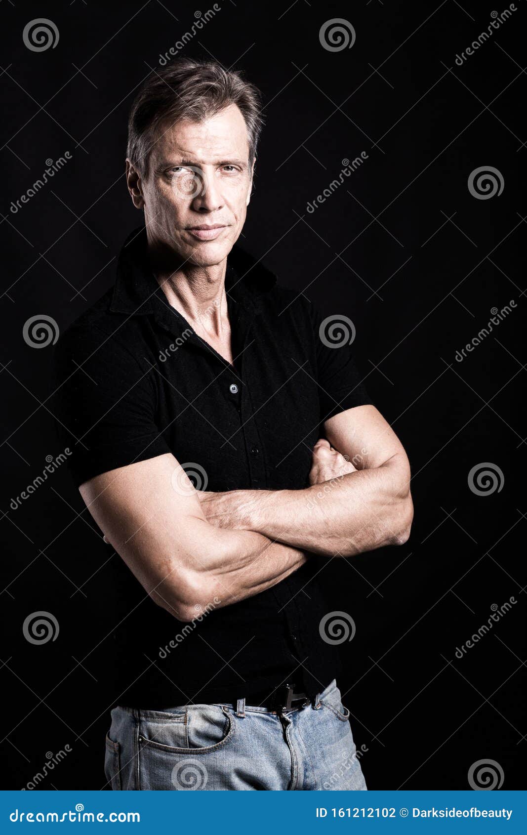 Confident Good Looking Man Shooted in Studio Stock Photo - Image of ...
