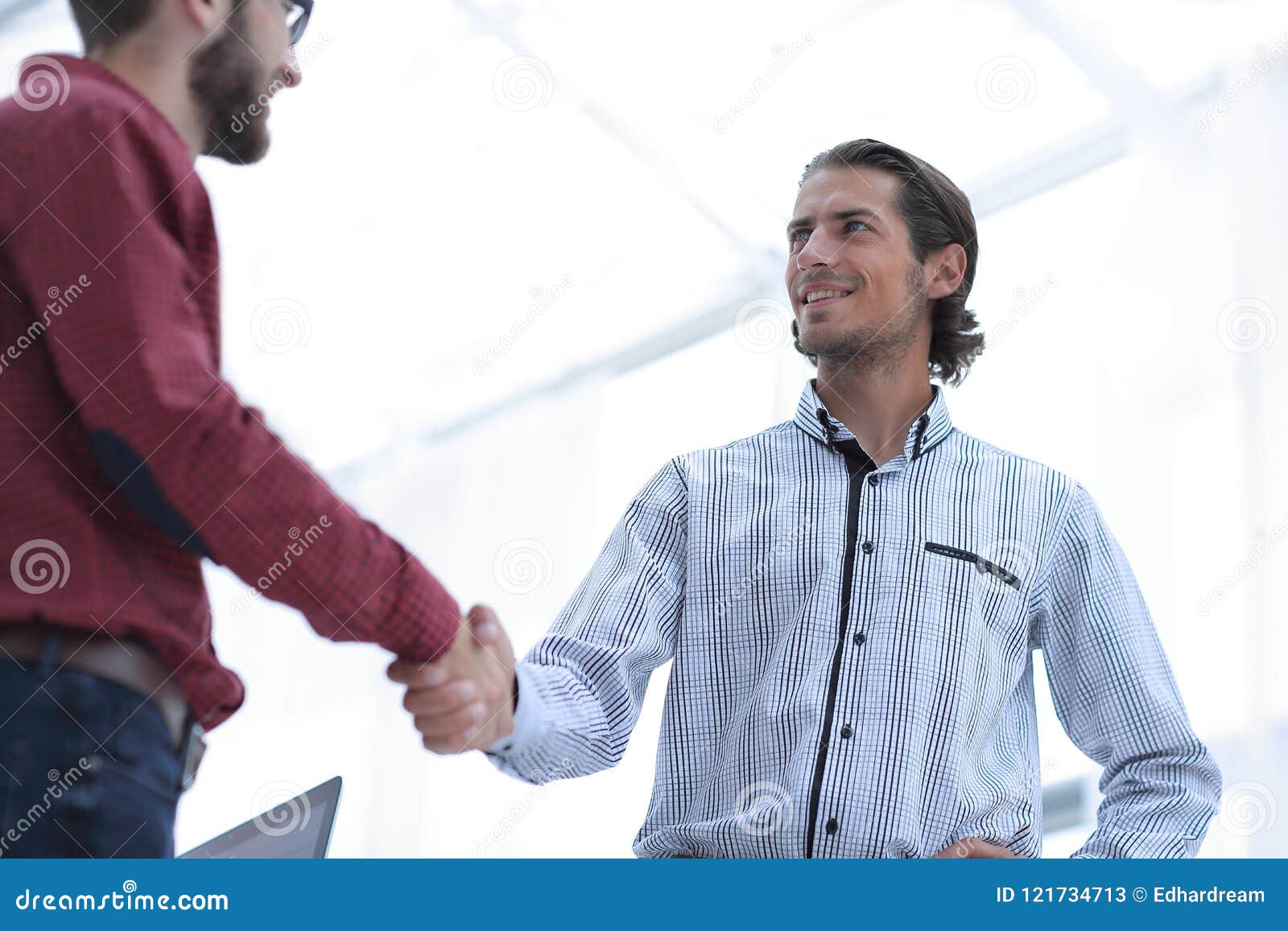 Handshake Members of the Business Team. Stock Image - Image of ...