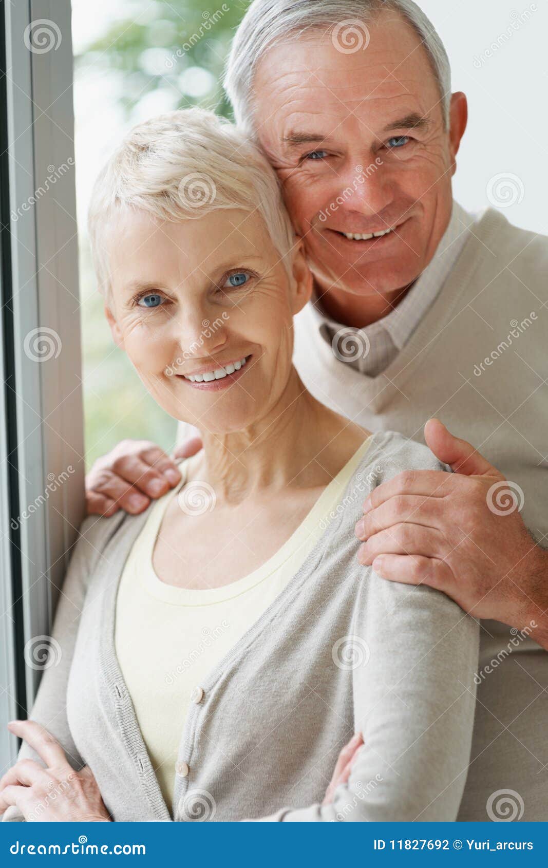 Confident Happy Older Couple Standing Stock Photo - Image of modern ...
