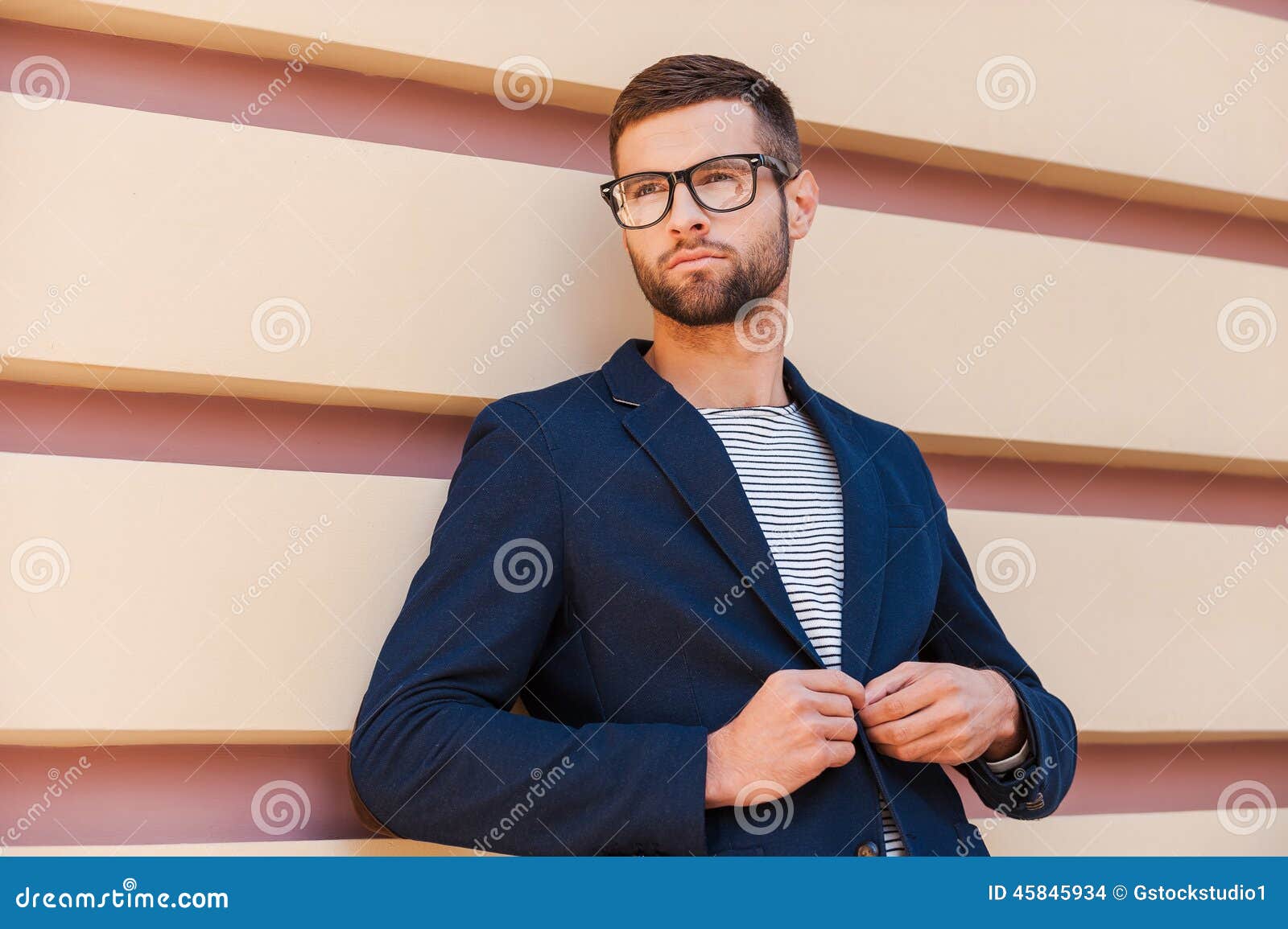 Confident in His Perfect Style. Stock Photo - Image of handsome, adult ...