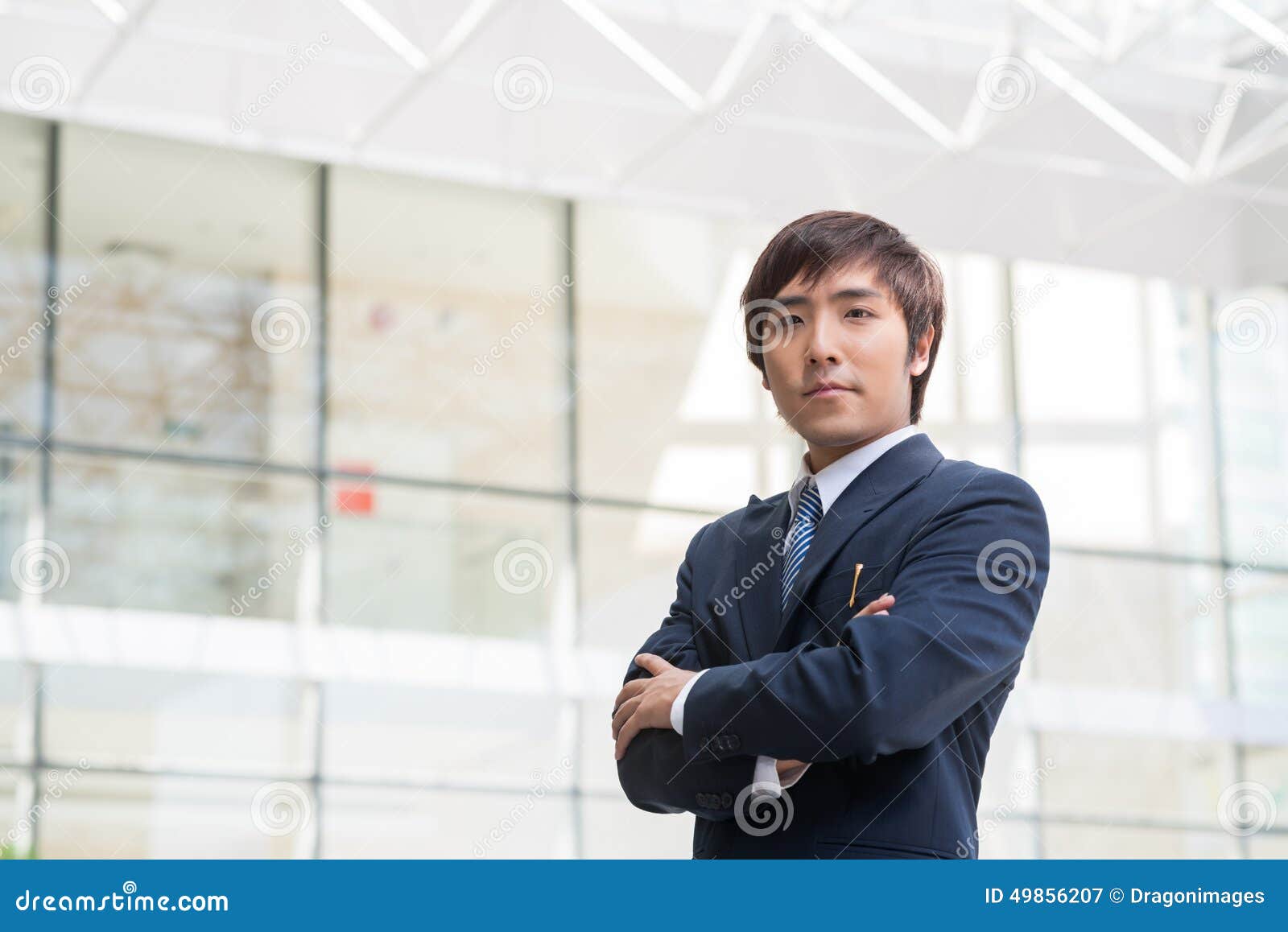 Confident Korean manager stock image. Image of person - 49856207