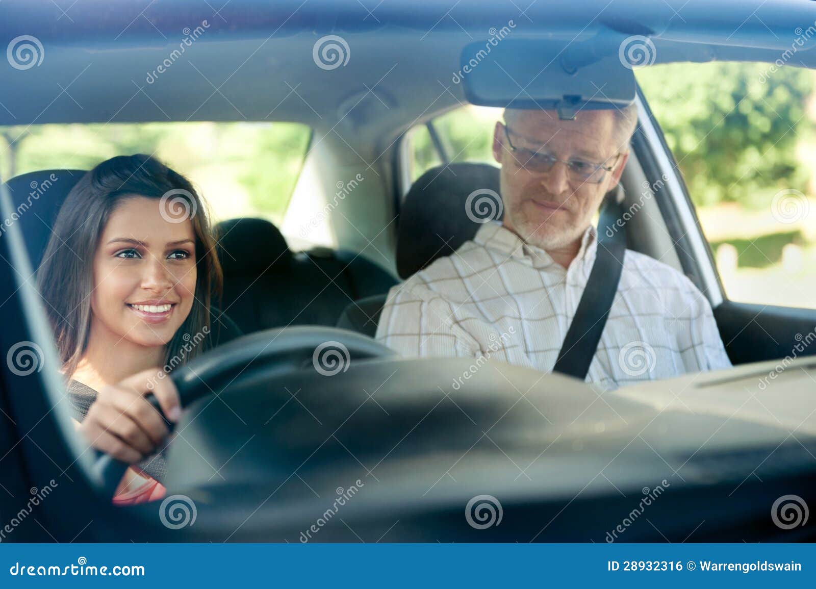 Confident learner driver stock photo. Image of cheerful - 28932316