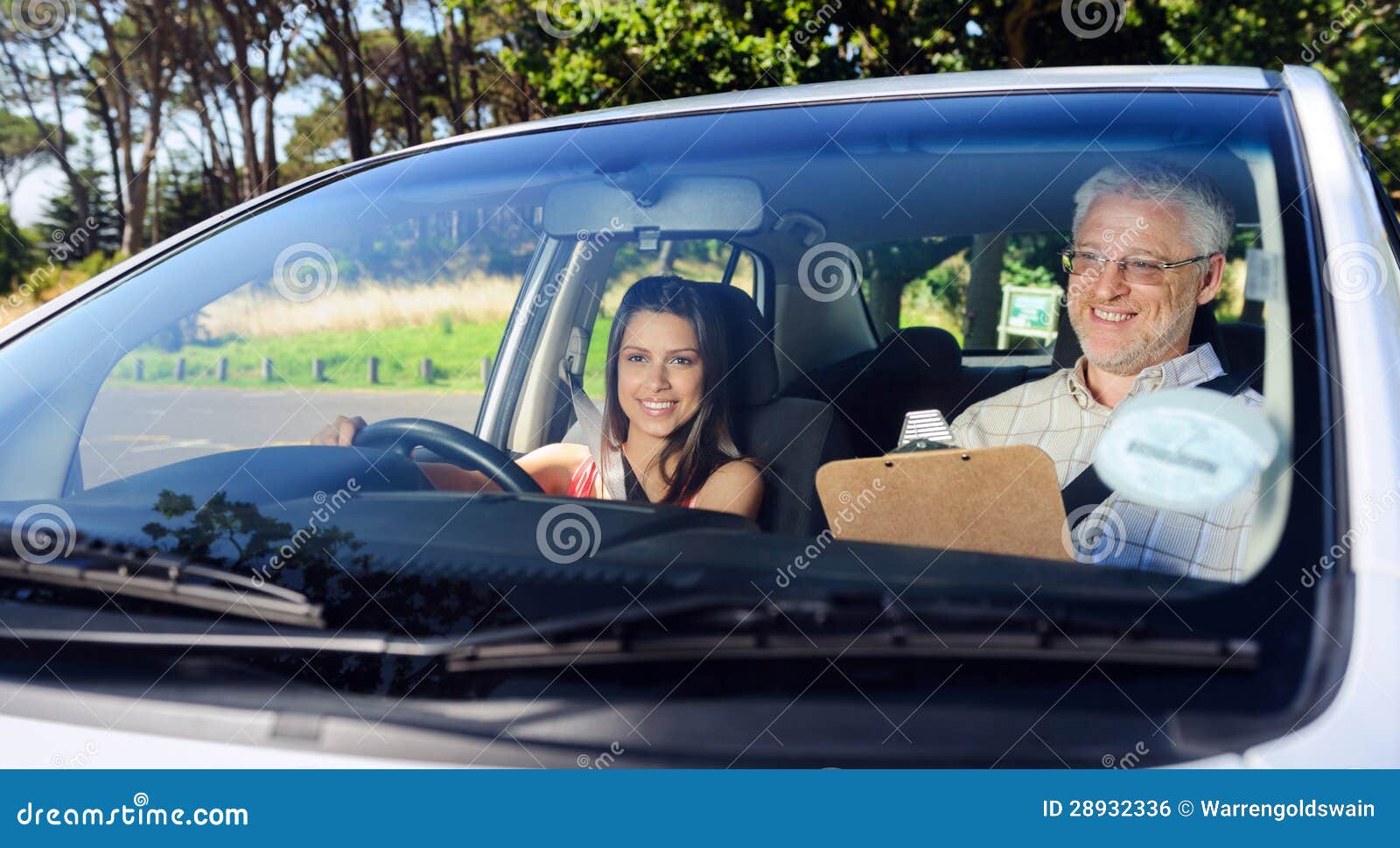 Confident learner driver stock photo. Image of caucasian - 28932336