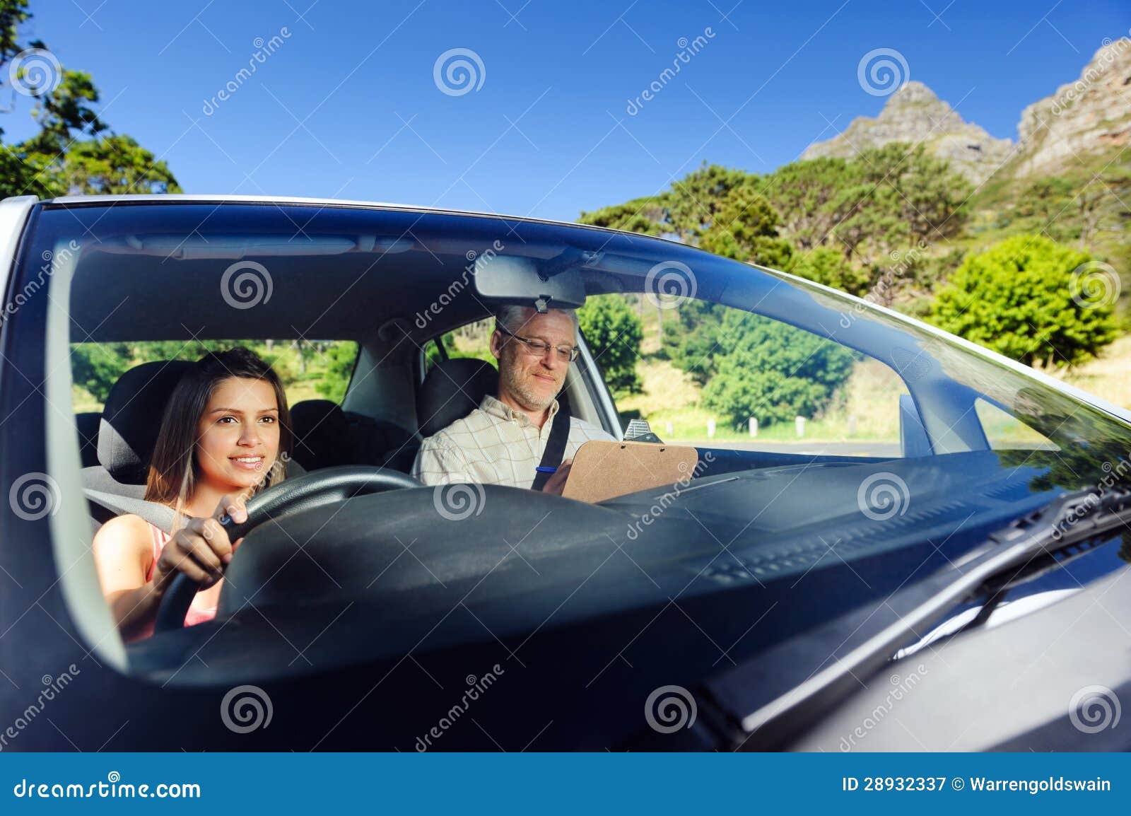 Confident learner driver stock image. Image of confident - 28932337