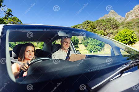 Confident learner driver stock image. Image of confident - 28932337