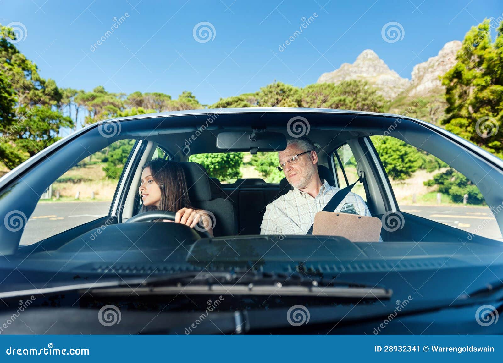 Confident learner driver stock image. Image of driver - 28932341