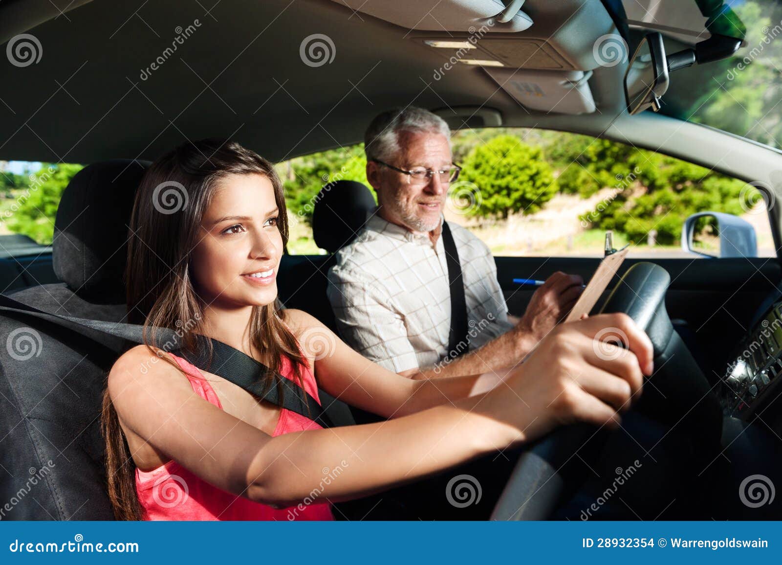 Confident learner driver stock photo. Image of driver - 28932354
