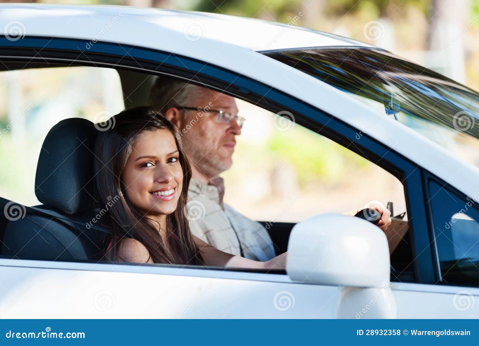 Confident learner driver stock photo. Image of horizontal - 28932358