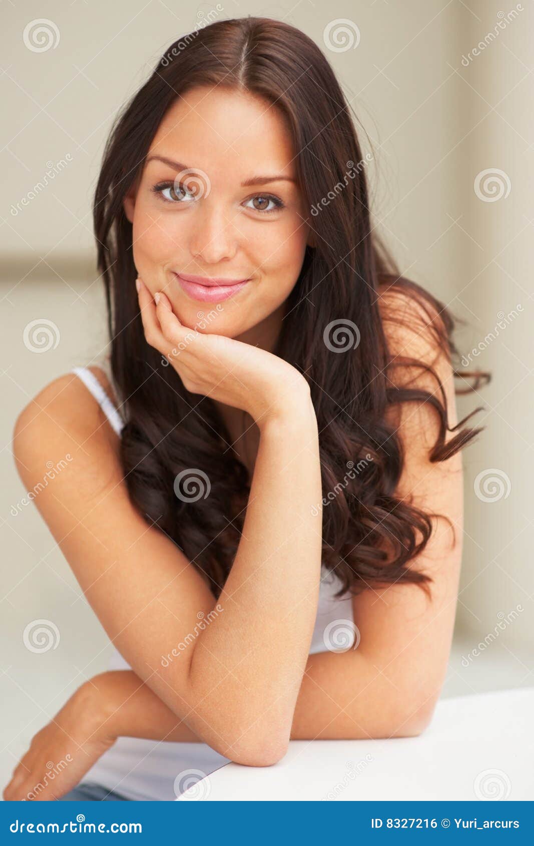Confident Looking Woman Posing in Front of Camera Stock Photo - Image ... Confident Looking Woman Posing in Front of Camera Stock Photo - Image ...