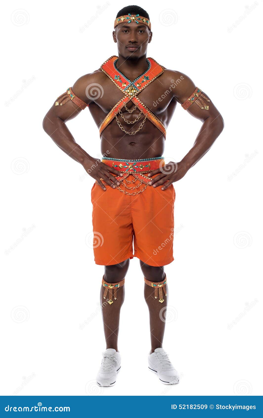Confident Male Samba Dancer. Stock Image - Image of isolated, shoes ...