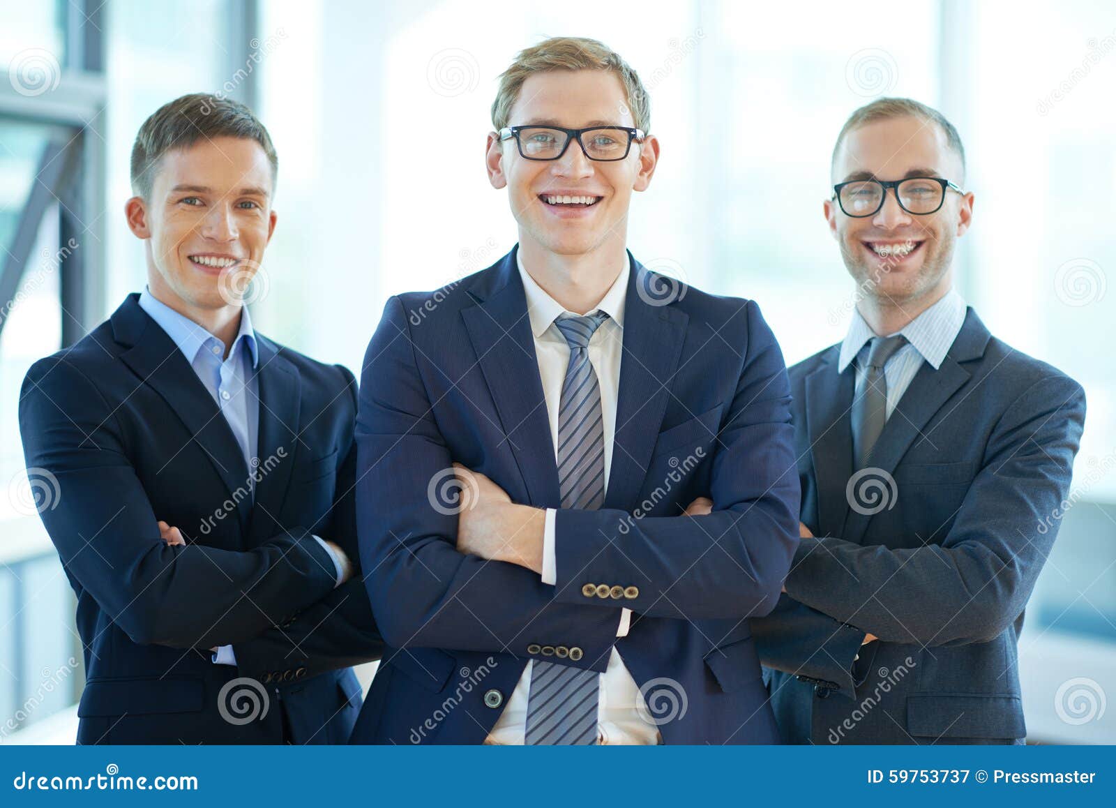Confident male team stock image. Image of calm, employee - 59753737