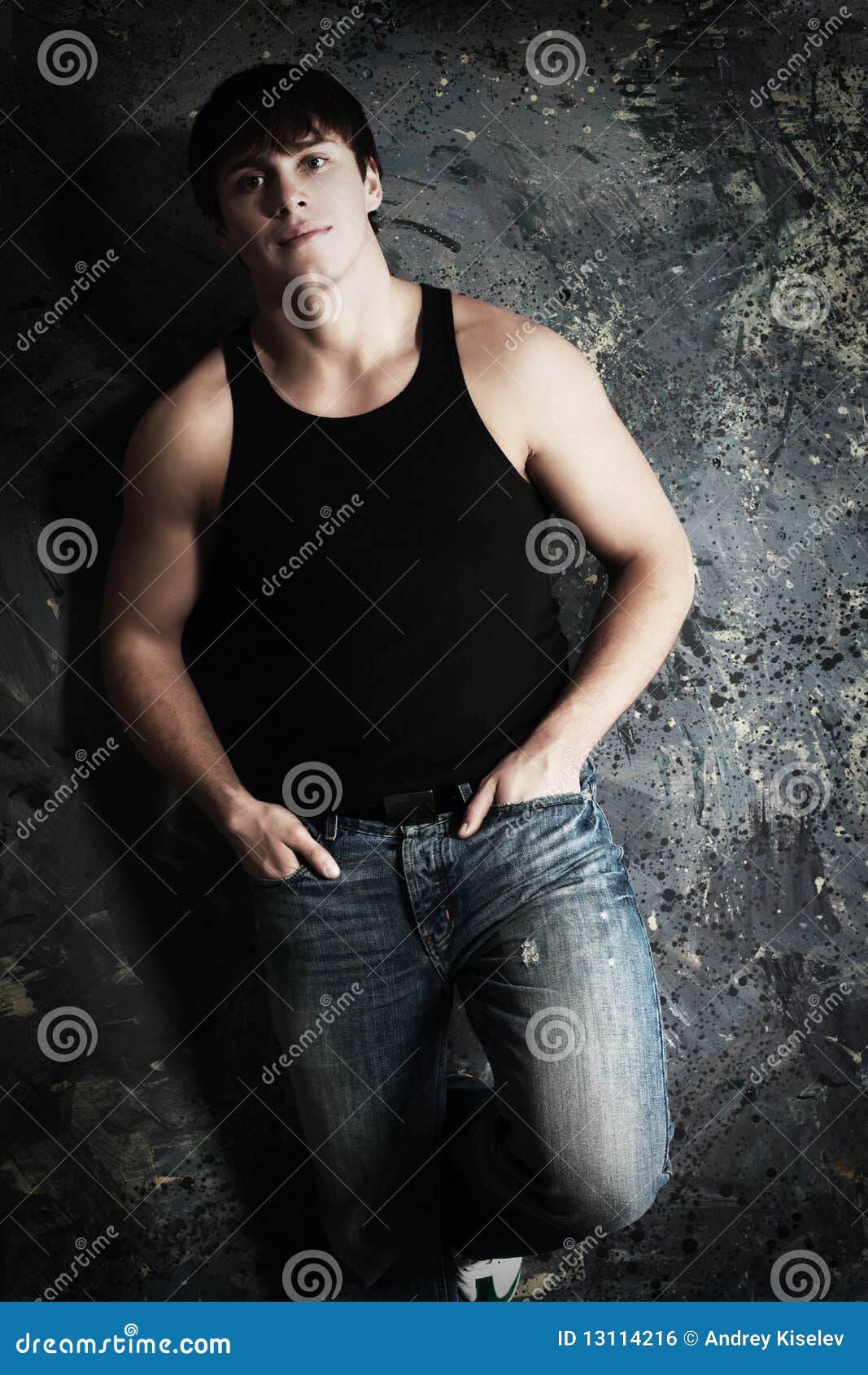 Confident man stock photo. Image of pose, male, fitness - 13114216