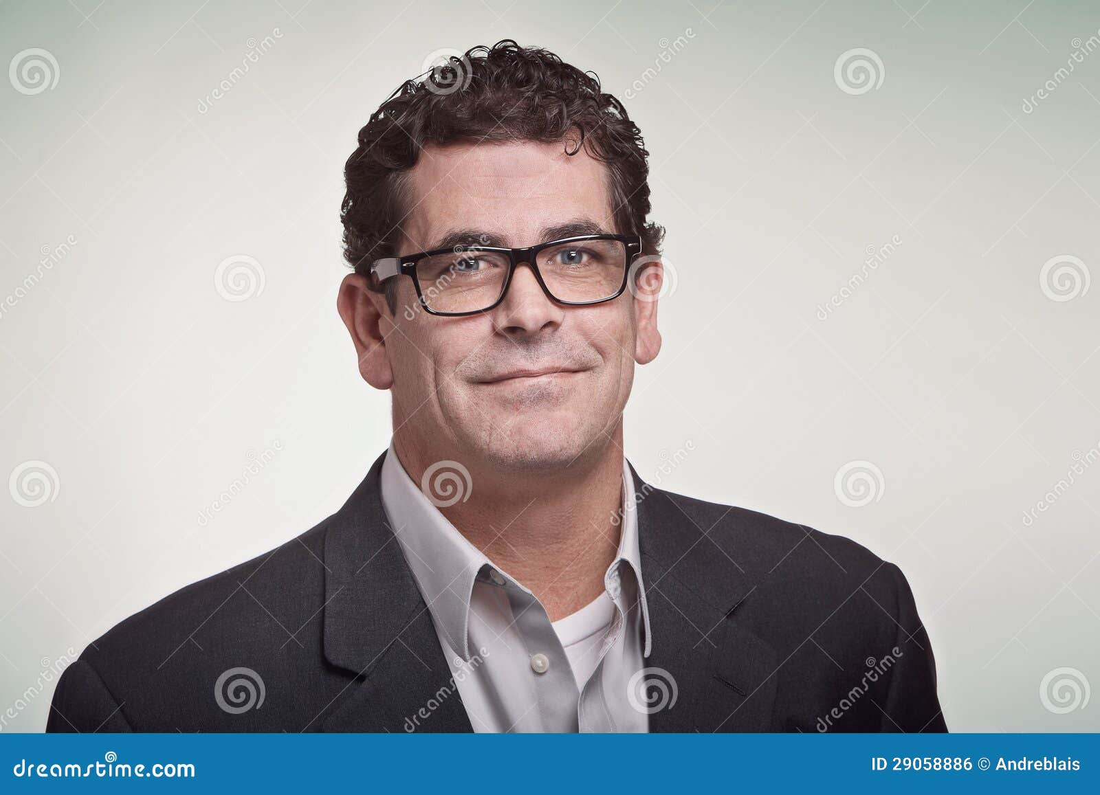 Confident man stock photo. Image of intelligent, blue - 29058886