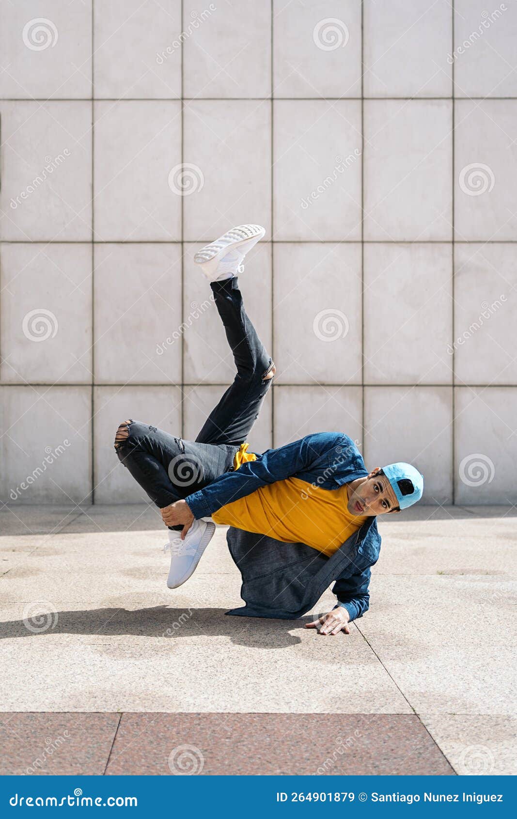 Confident Man Dancing Break Dance Stock Image - Image of hipster, break ...