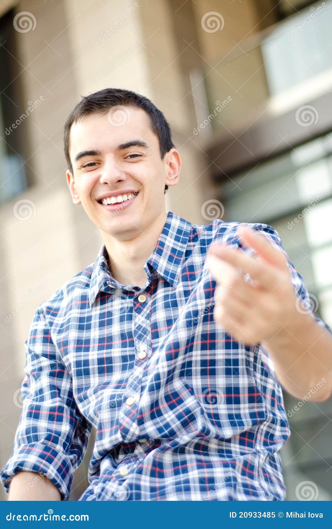 Confident Man Explaining Something Stock Image - Image of confidence ...
