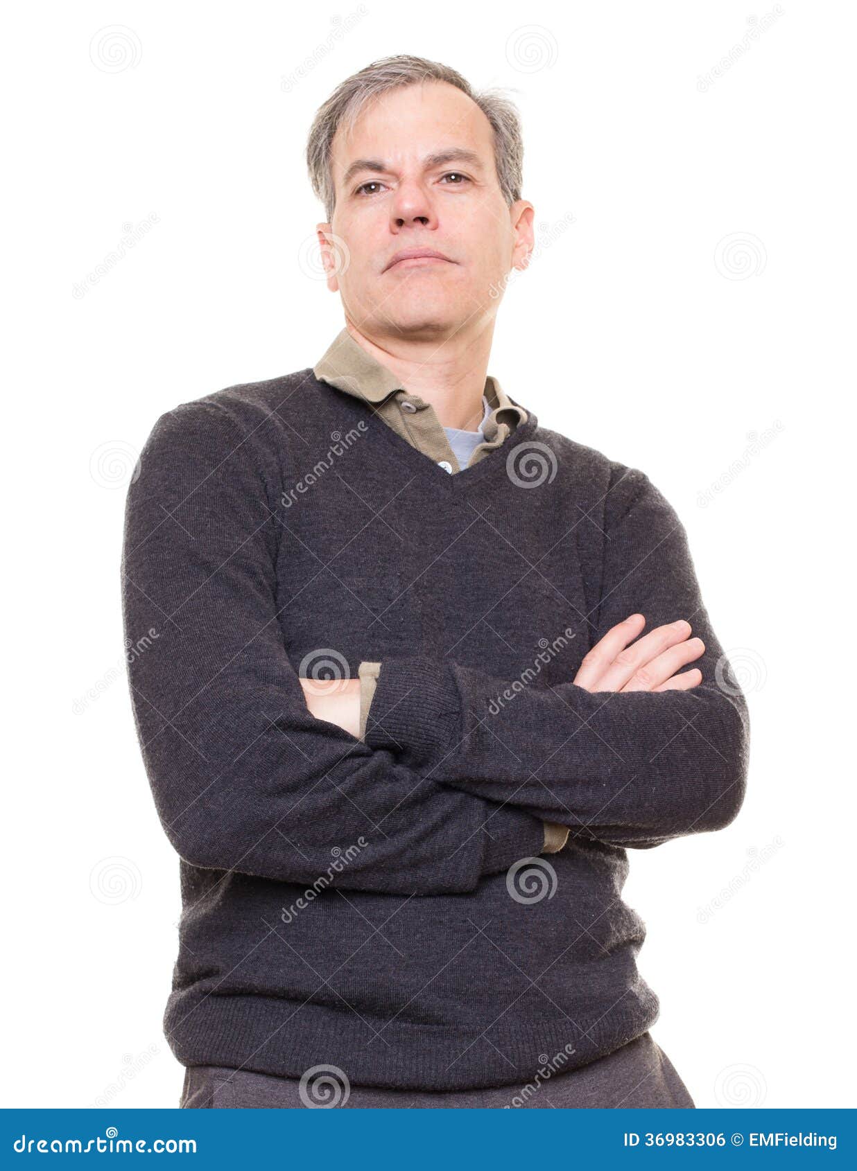 Confident man stock photo. Image of folded, concited - 36983306