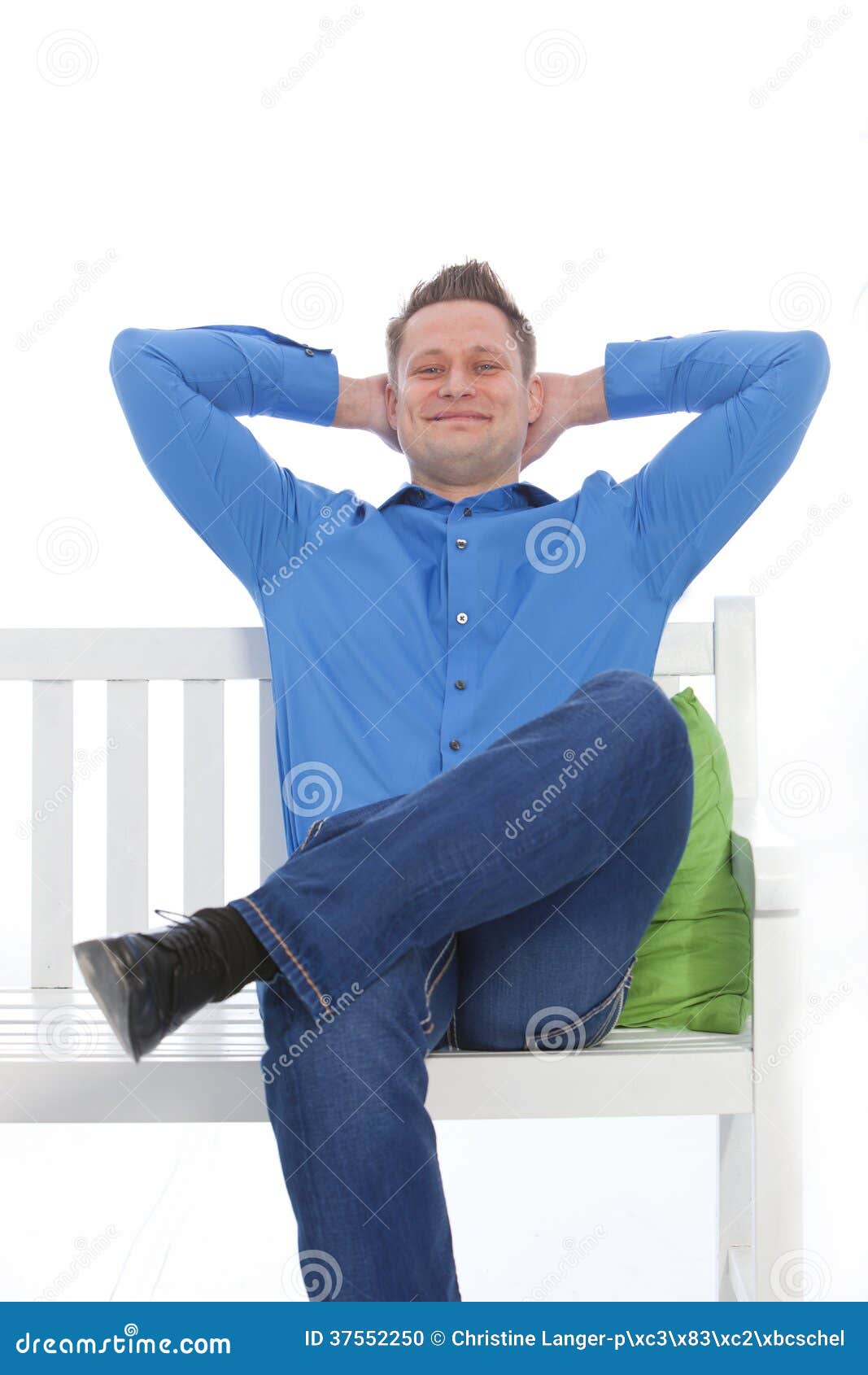 Confident Man with a Self-satisfied Smile Stock Photo - Image of ...