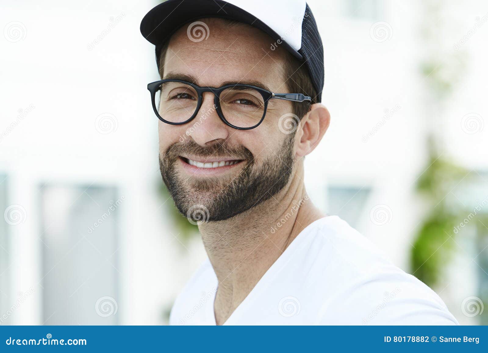 Confident man smiling stock photo. Image of years, outdoors - 80178882
