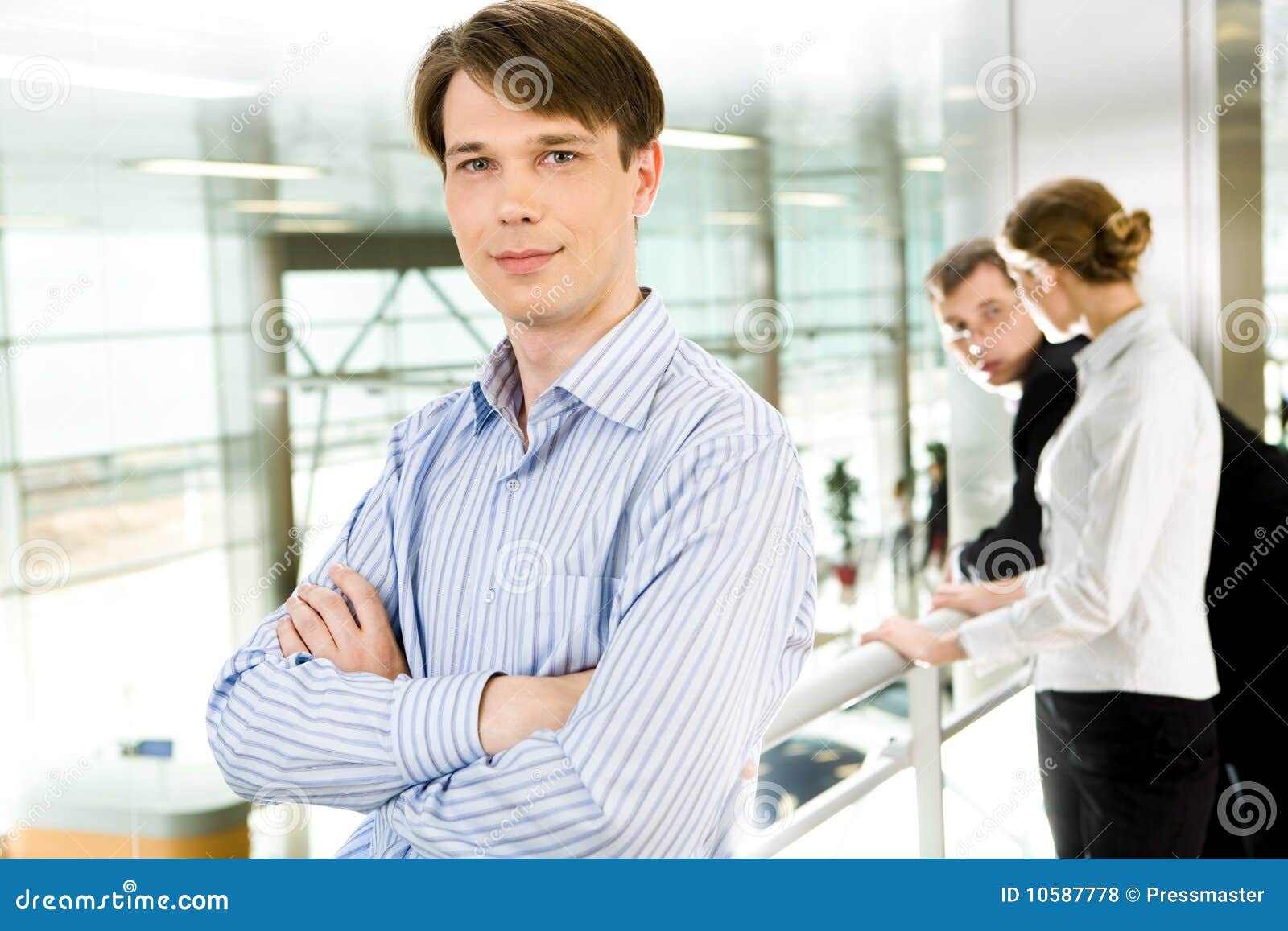Confident manager stock photo. Image of human, folding - 10587778
