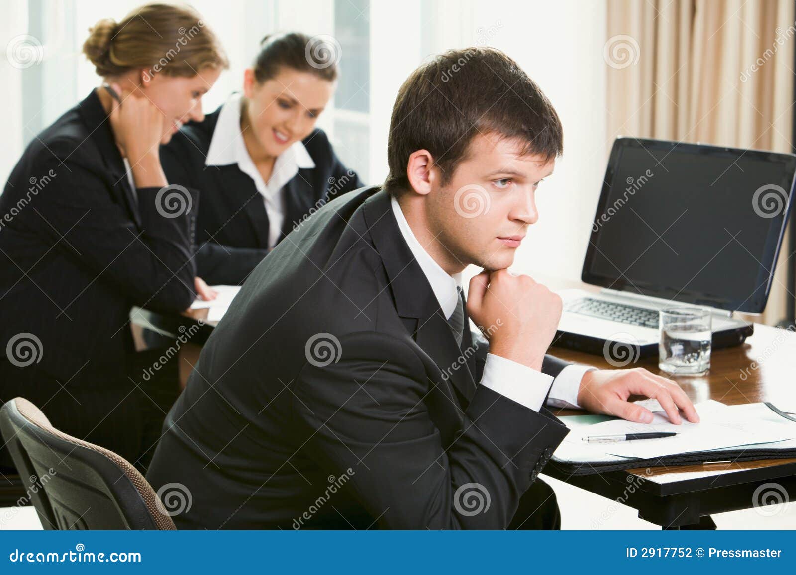 Confident manager stock photo. Image of male, chair, leader - 2917752