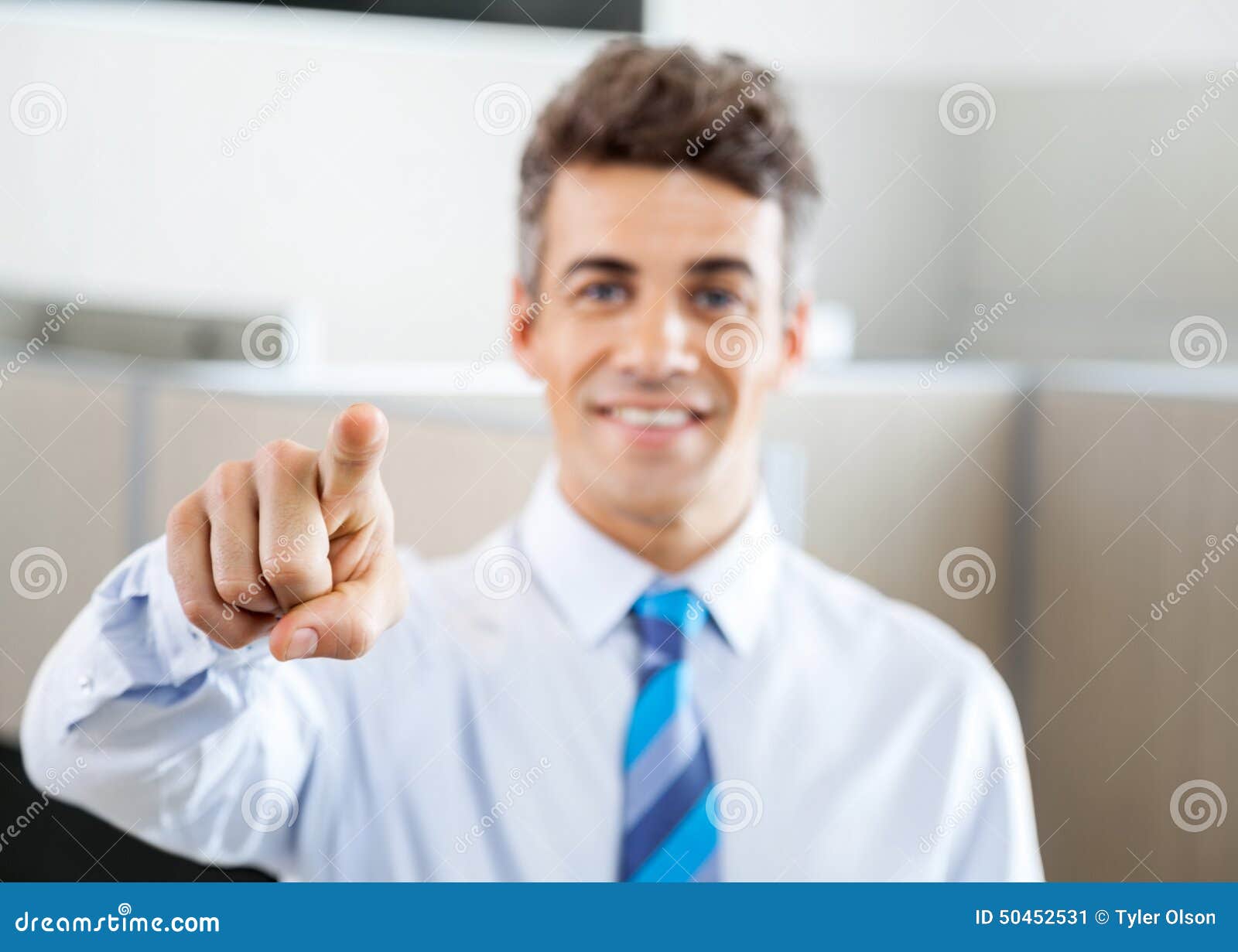 Confident Manager Pointing at You Stock Image - Image of manager ...