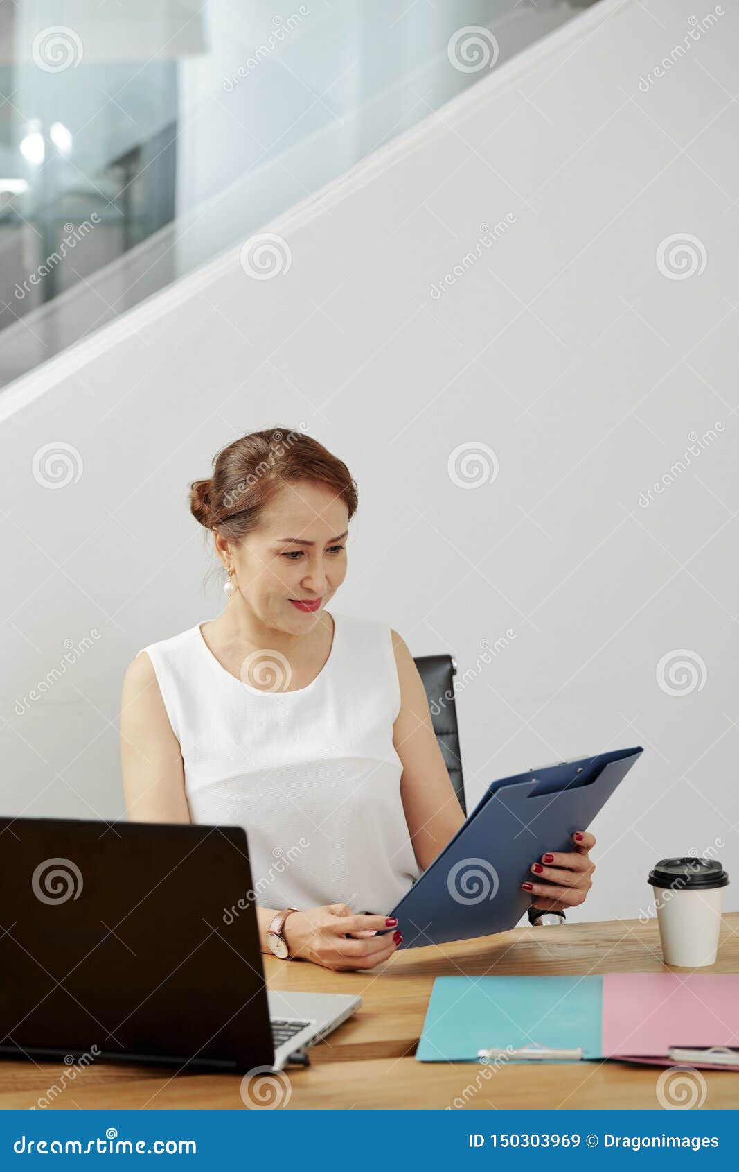 Manager Working with Documents Stock Image - Image of occupation ...