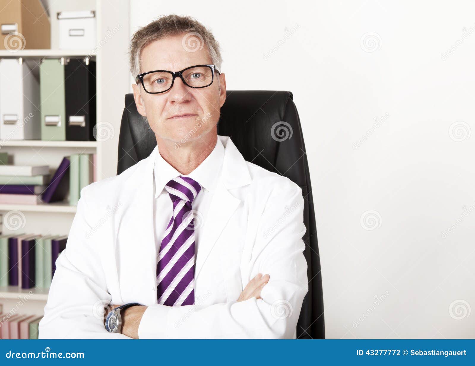 Confident Middle Age Medical Doctor Stock Photo - Image of mature ...