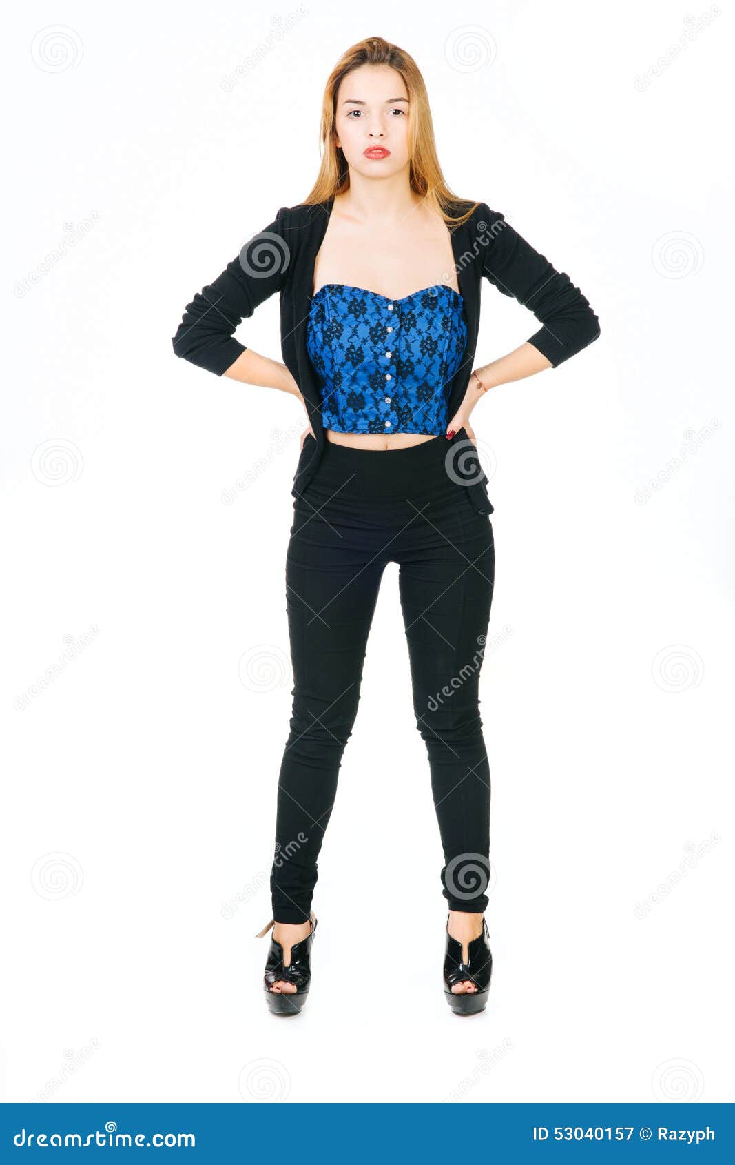 Confident model stock image. Image of caucasian, emotion - 53040157