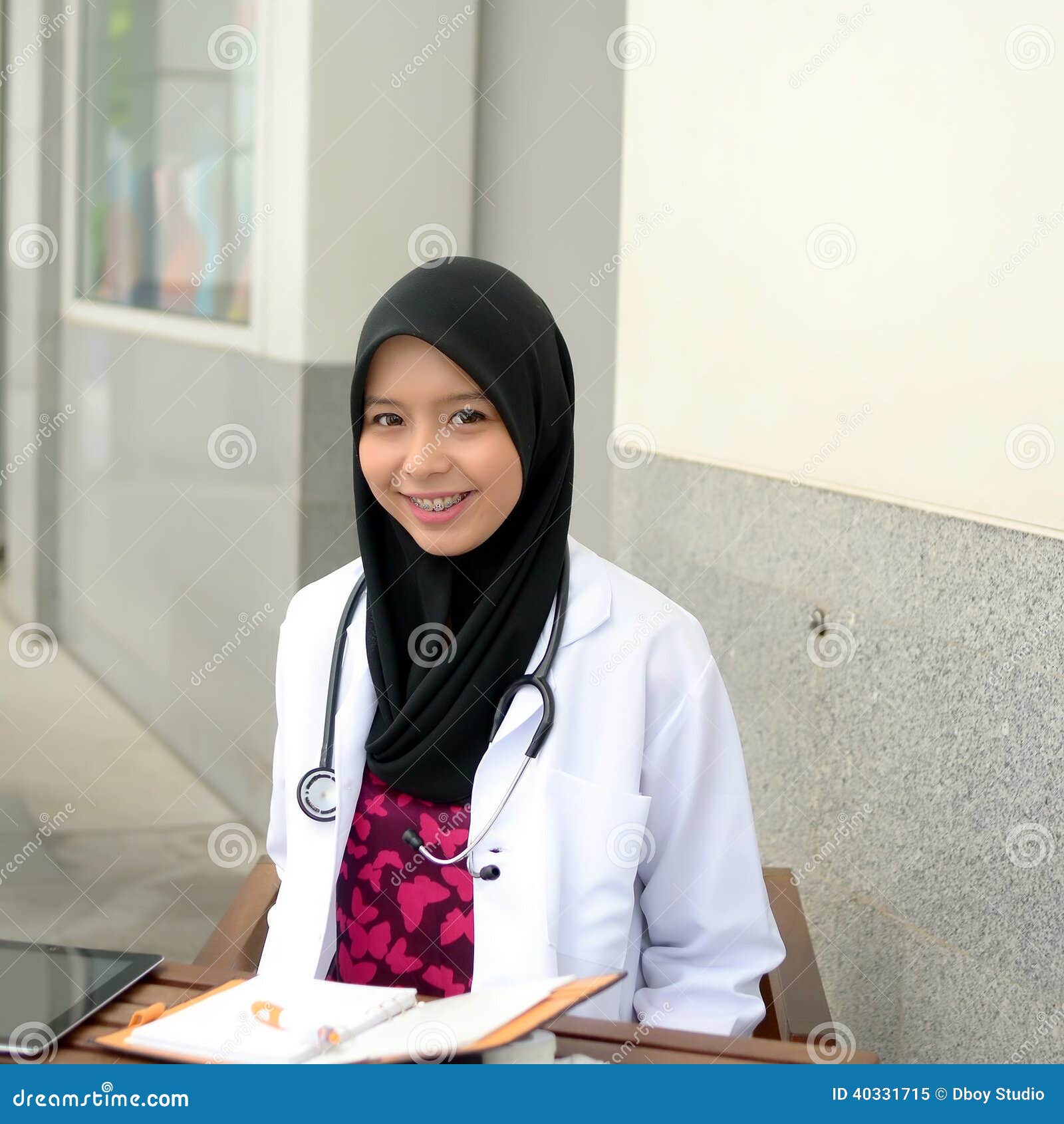 Confident Muslim Medical Student Stock Image - Image of person, busy ...