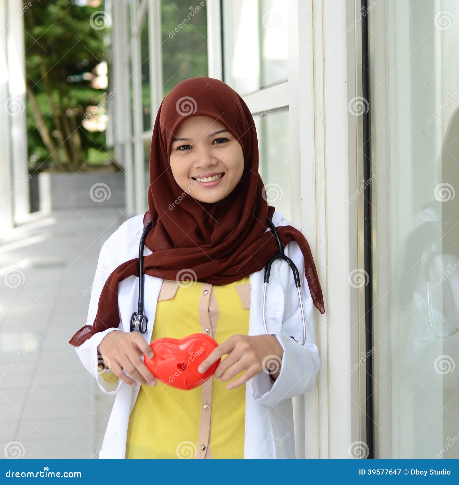 Confident Muslim Medical Student Stock Image - Image of muslimah ...