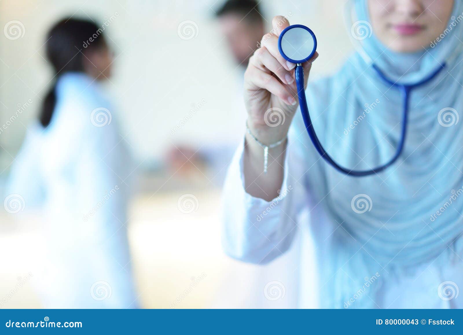 Confident Muslim Medical Student Pose at Hospital Stock Image - Image ...