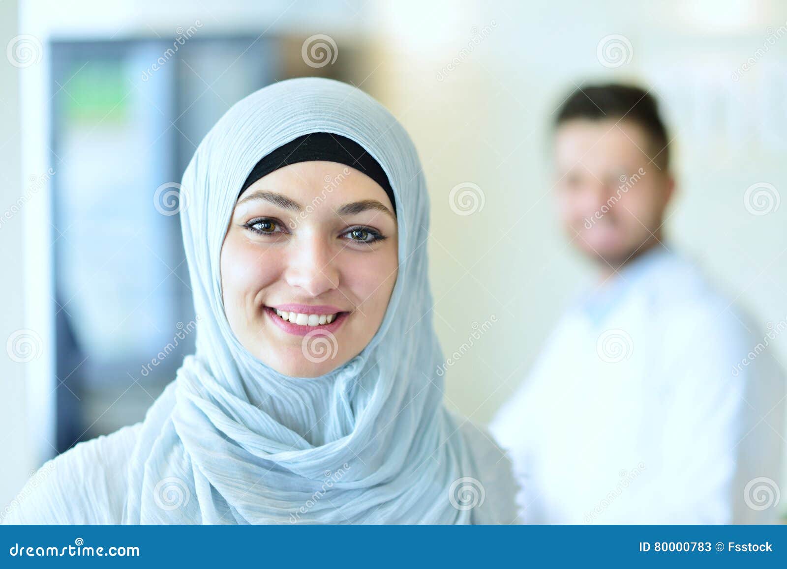 Confident Muslim Medical Student Pose at Hospital Stock Image - Image ...