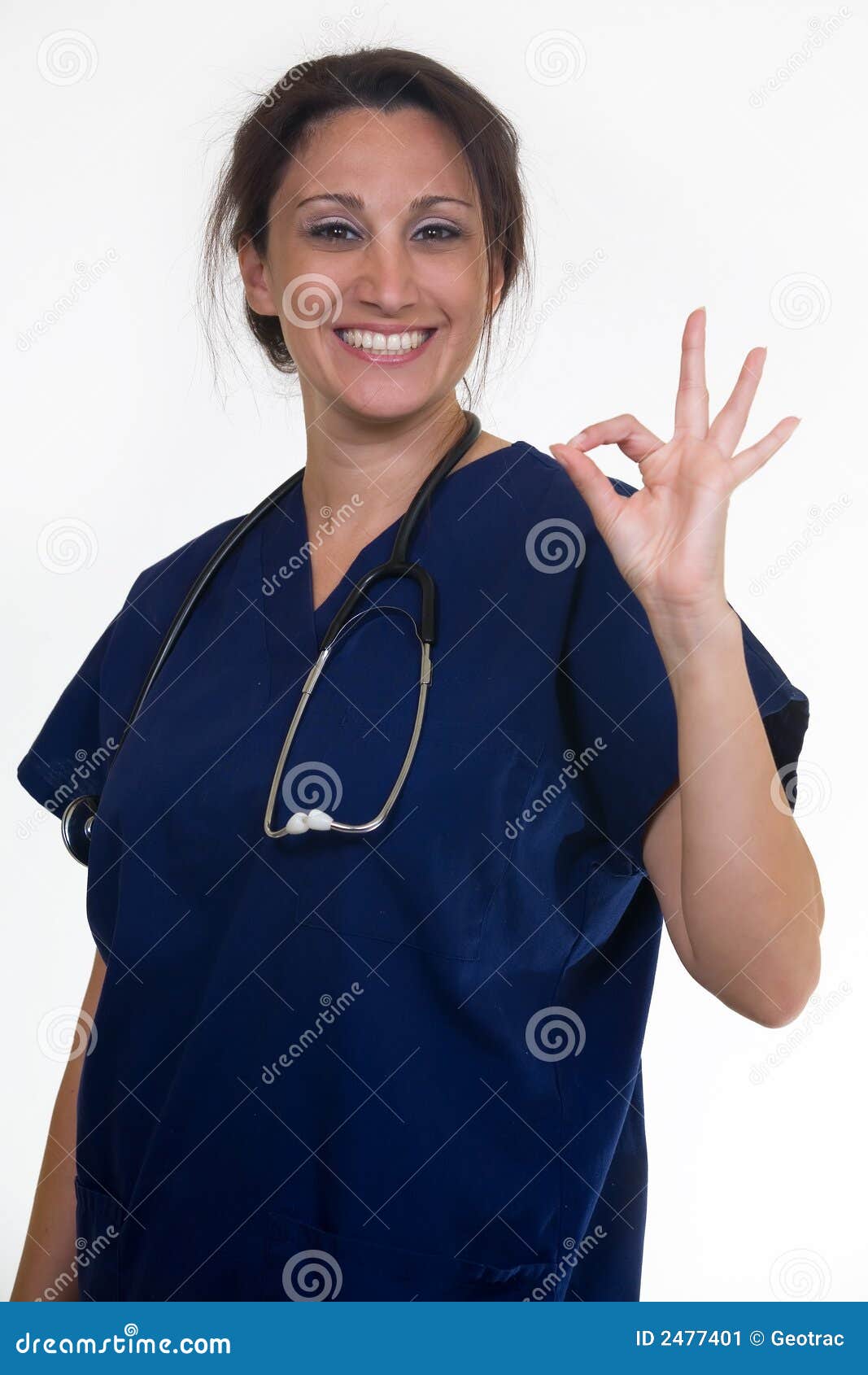 Confident nurse stock image. Image of female, nurse, medicine - 2477401
