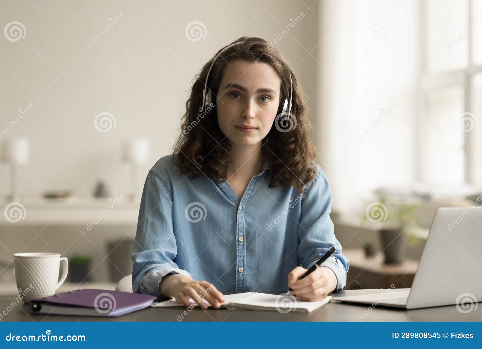 Confident Pretty Young Gen Z Student Portrait Stock Image - Image of ...