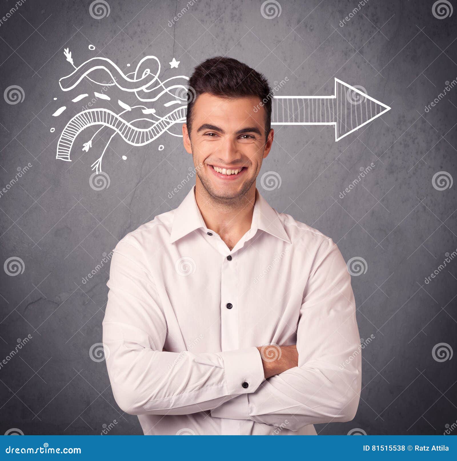 Confident Sales Person Solves Problem Stock Photo - Image of attractive ...