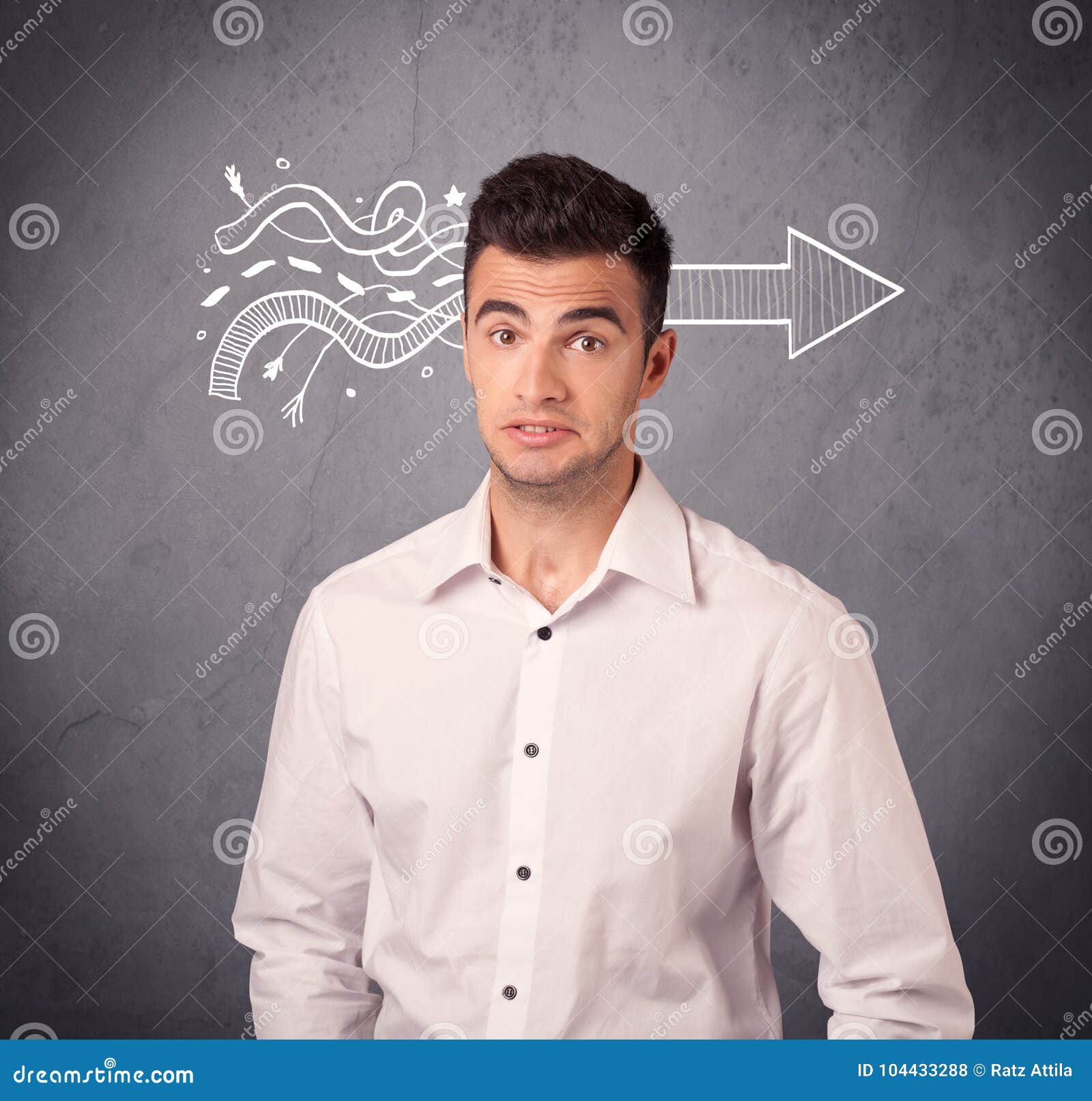 Confident Sales Person Solves Problem Stock Photo - Image of business ...
