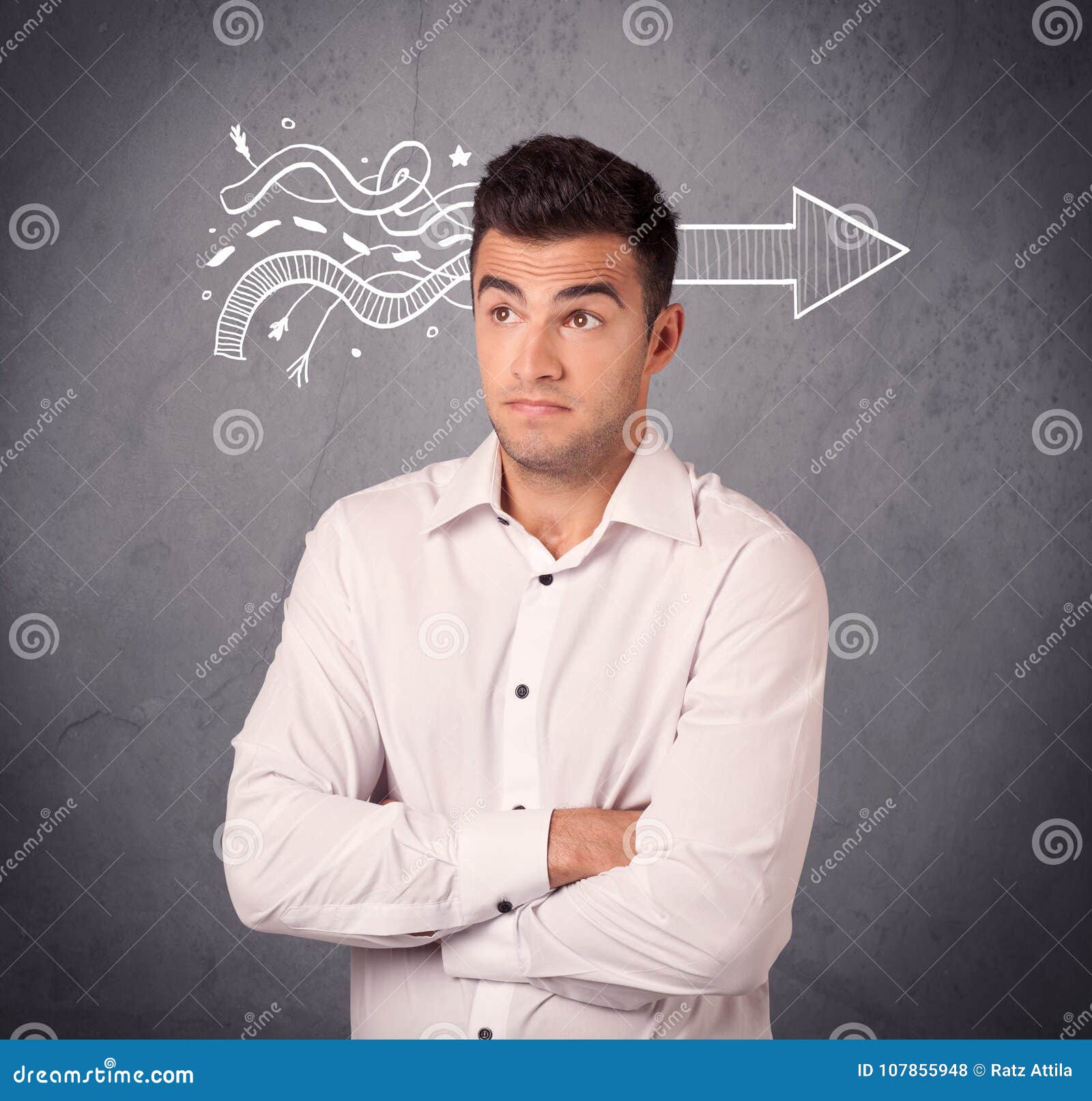 Confident Sales Person Solves Problem Stock Photo - Image of motivated ...
