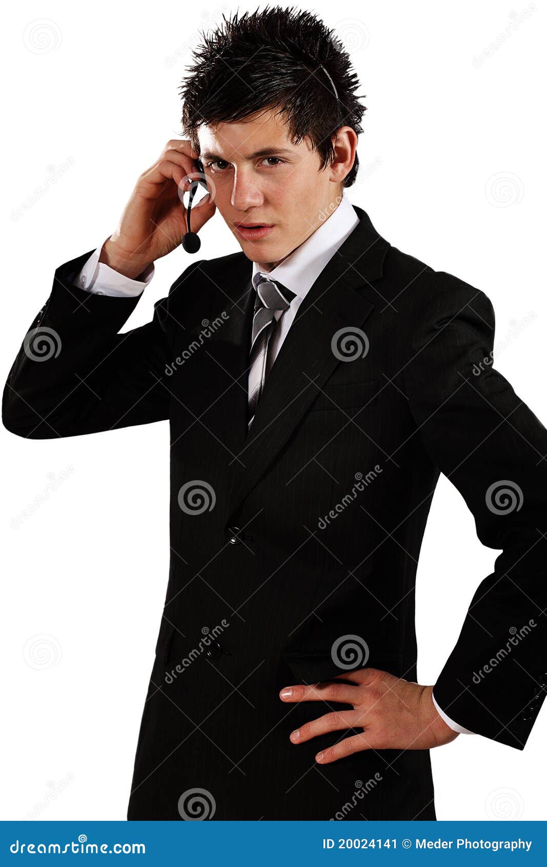 Confident salesman stock image. Image of isolated, direct - 20024141