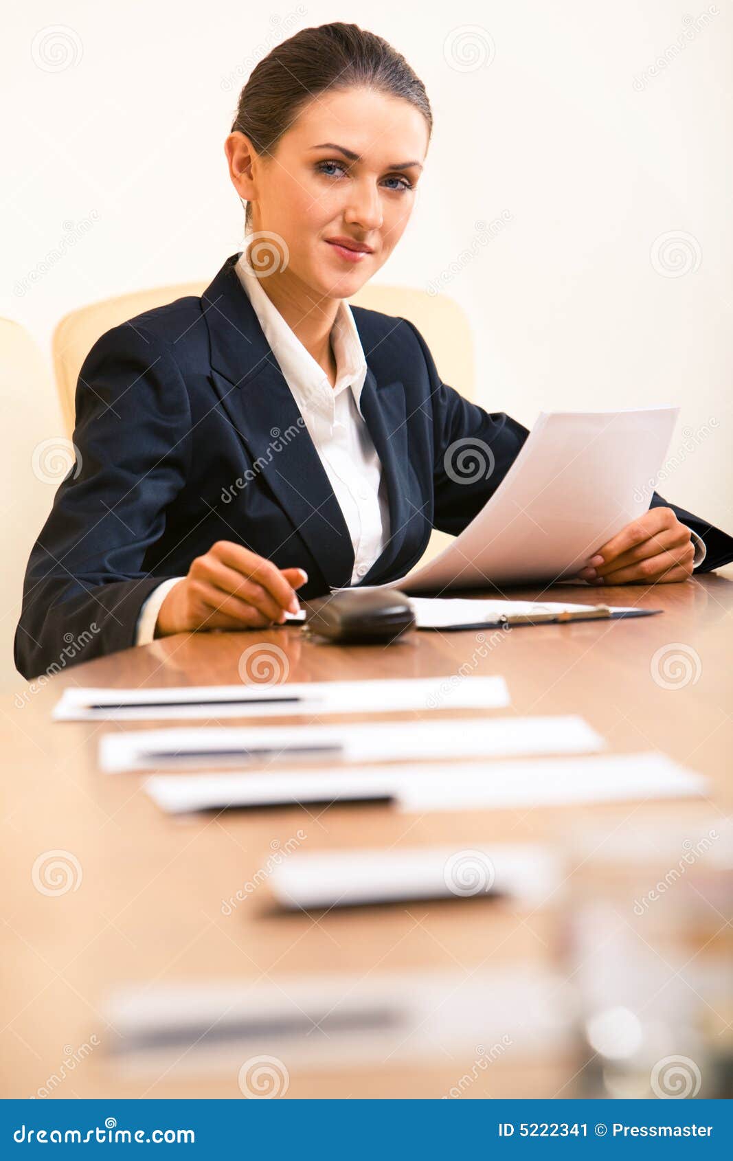 Confident secretary stock image. Image of model, office - 5222341