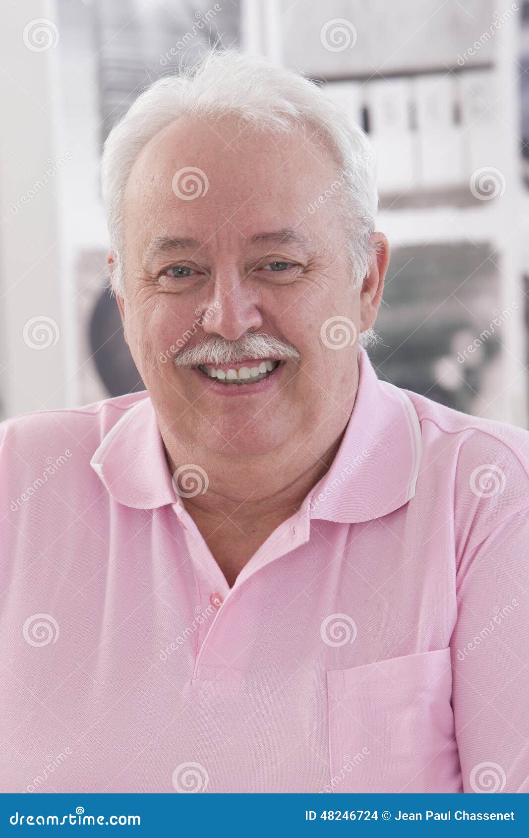 Confident Senior Grey-haired Man Stock Photo - Image of portrait ...