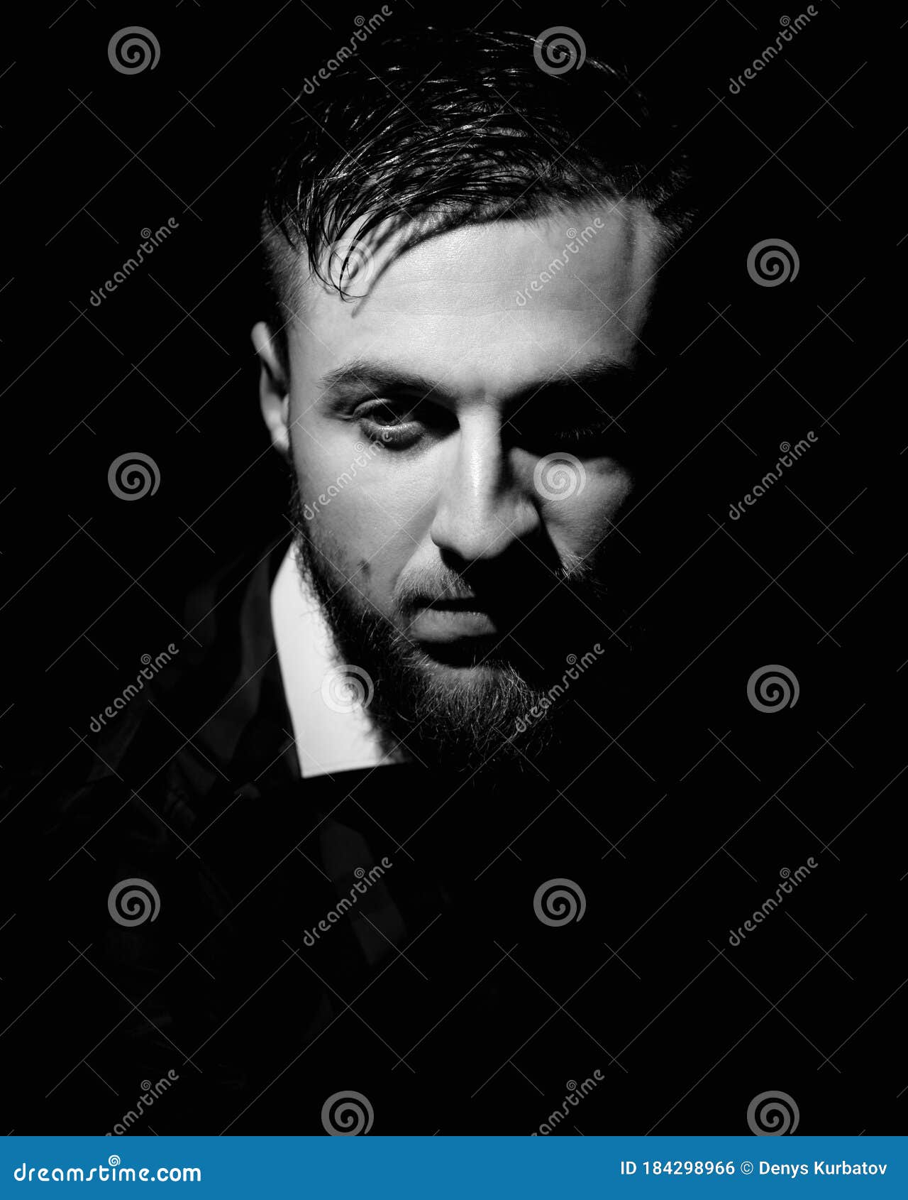 Confident serious man stock photo. Image of model, elegant - 184298966