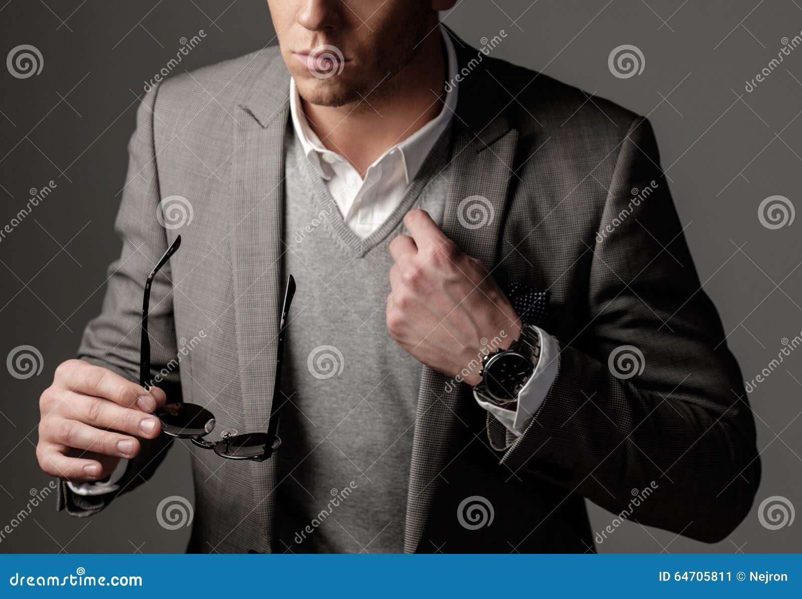 Confident Sharp Dressed Man Stock Image - Image of smart, jacket: 64705811
